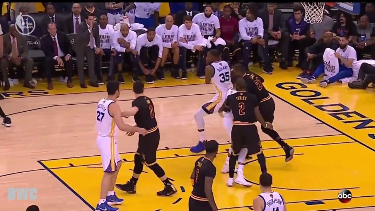 LeBron James Defense On Kevin Durant June 4, Finals 2017, G2 - YouTube