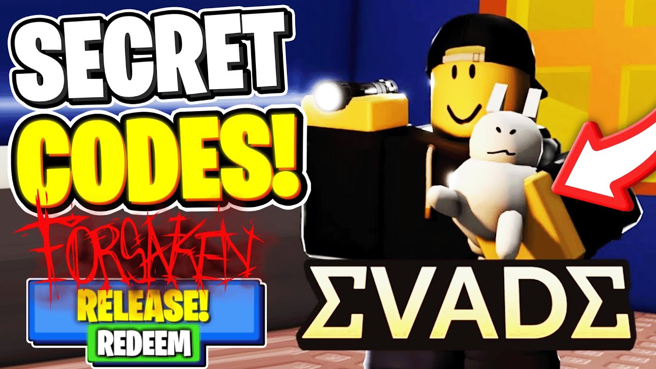 ALL CODES! Evade X FORSAKEN SECRET POINTS, TOKENS CODES! Evade GUBBY ...