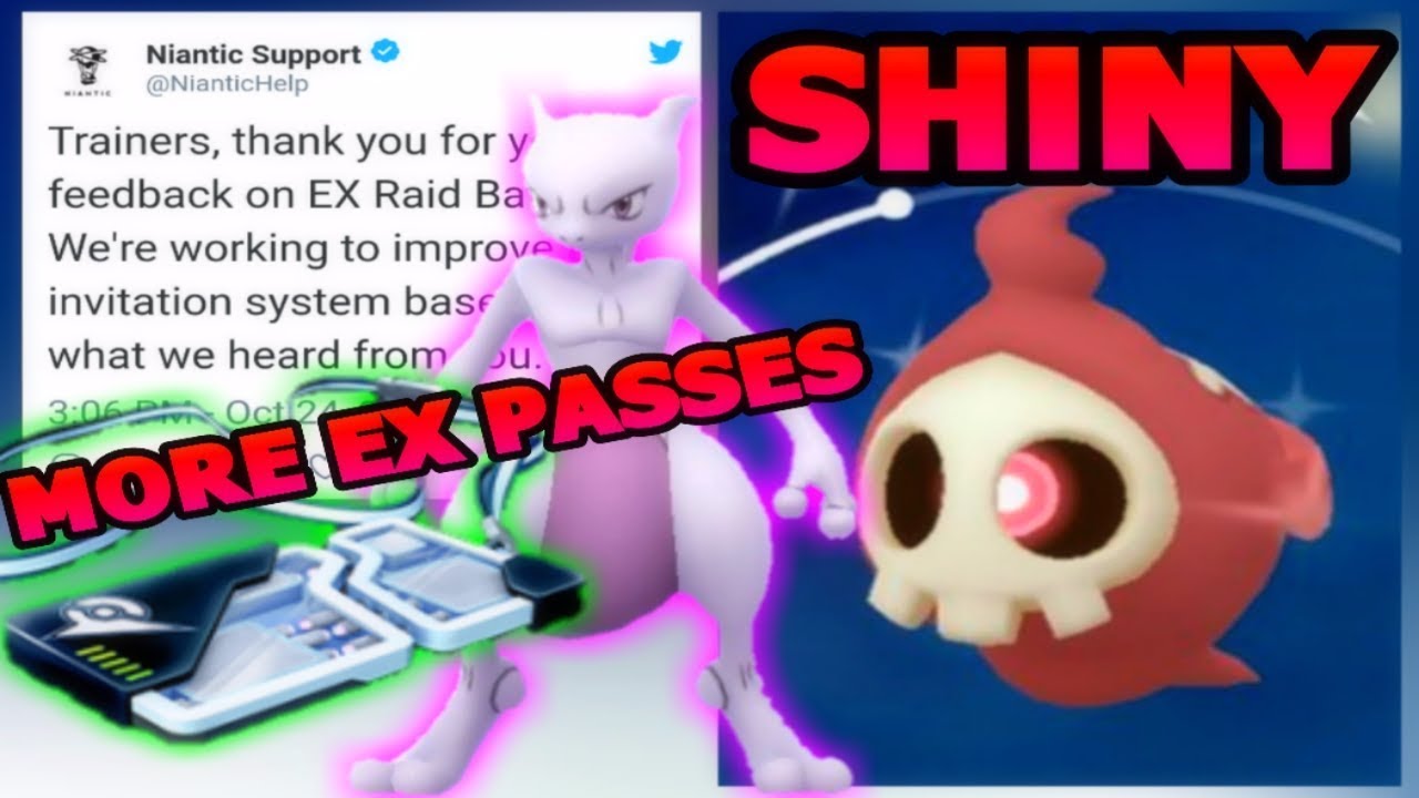 SHINY DUSKULL & NEW MEWTWO EX RAID PASS SYSTEM IN POKEMON GO - YouTube