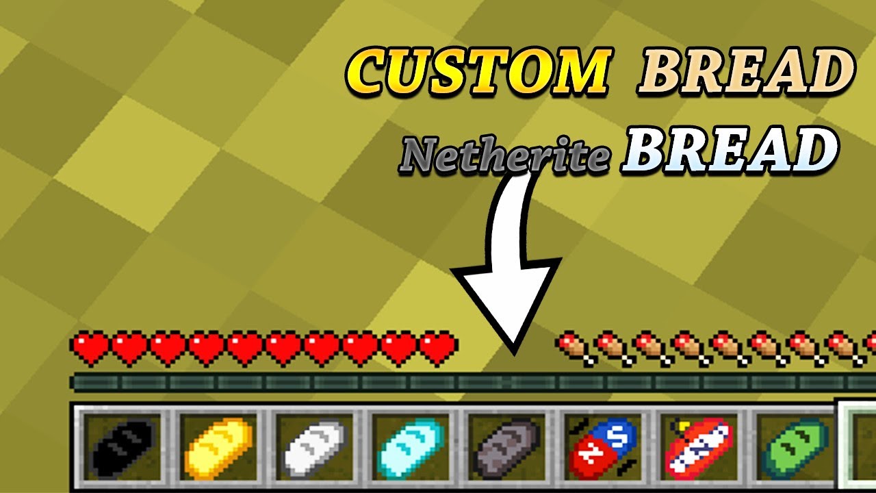 Minecraft but There are CUSTOM BREADS.. - YouTube