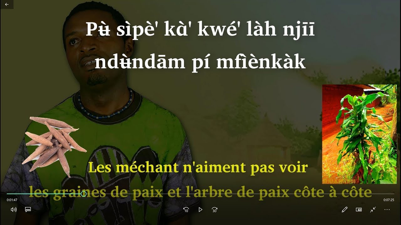 Chanson en langue nufi, avec Lyrics: à mon frère Tchamna par Mohwer ...