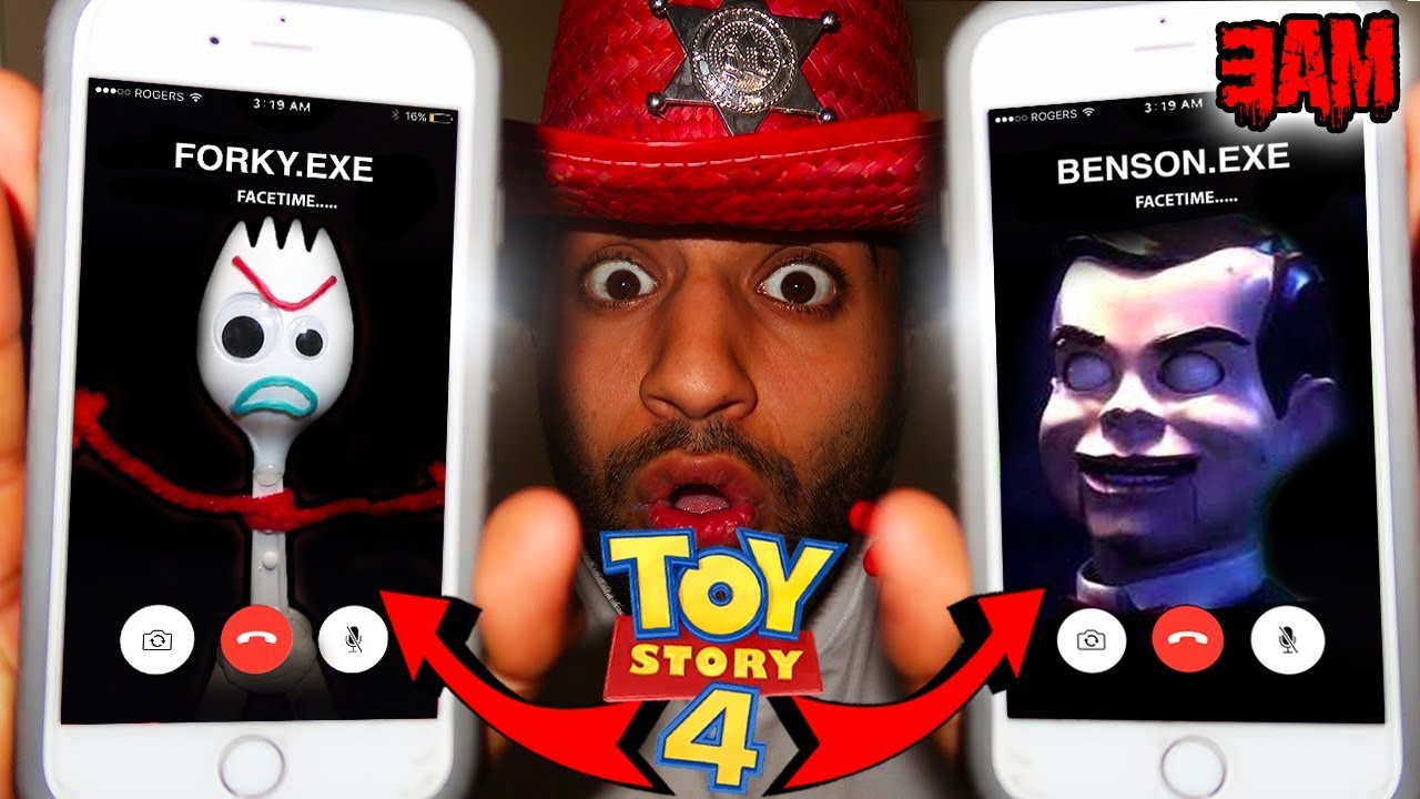 CALLING EVIL FORKY & EVIL BENSON ON FACETIME AT THE SAME TIME!! AT 3 AM ...