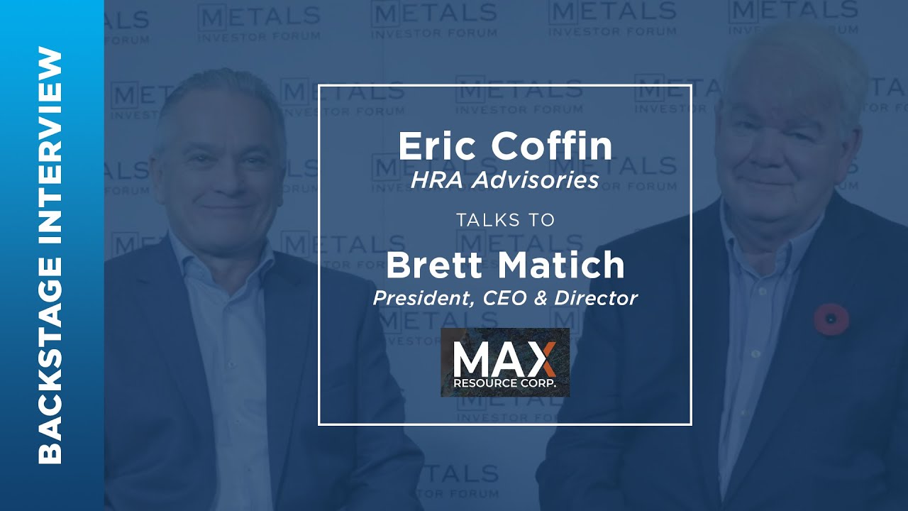 Brett Matich of Max Resource Corp. talks to Eric Coffin at the November ...