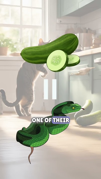 Why Cats Freak Out Over Cucumbers🤔🤔 #CatFacts #CatsAndCucumbers #shorts ...