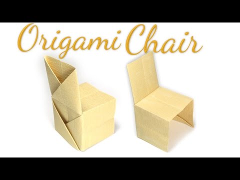How To Make Origami Chair - Easy origami Chair - DIY || Crafts by Syeda ...