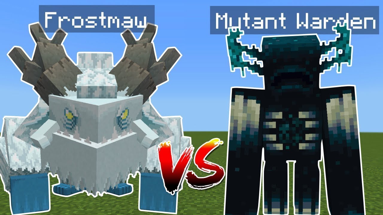 Mutant Warden vs Frostmaw | Minecraft - YouTube