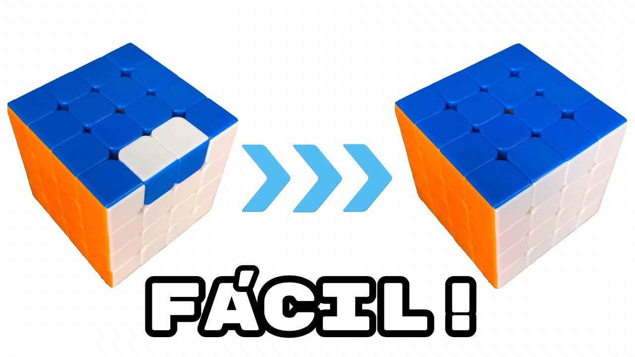 🤩 FÁCIL Y RÁPIDO! Resolver Paridad de Arista Volteada 4x4x4 ☕ Cubes4u 🛠 ...
