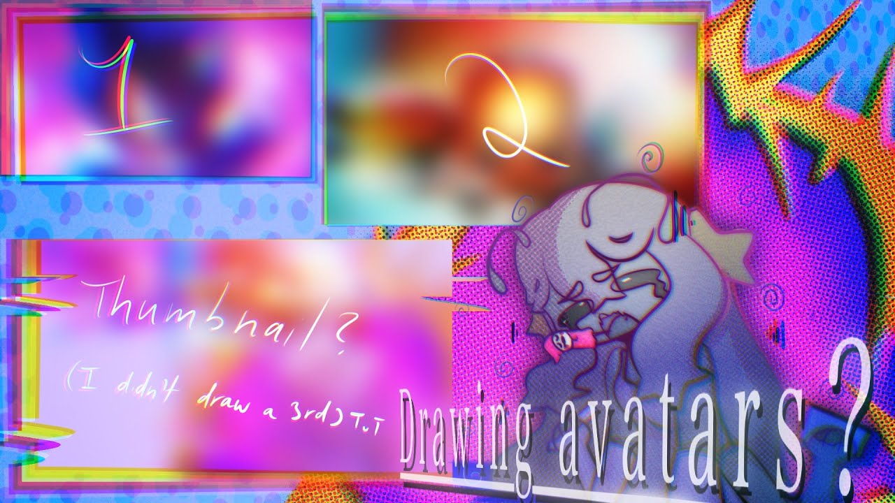 I drew people in VrChat! + thank you for 100 subs! - YouTube