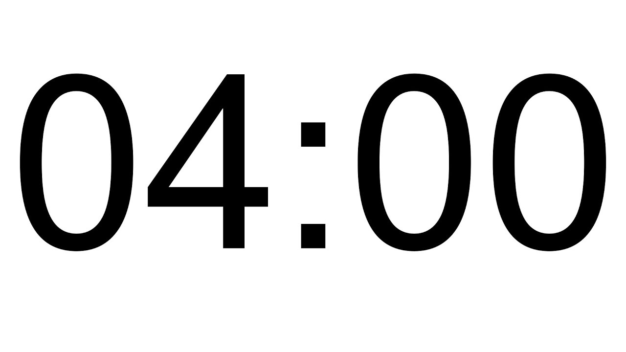 4 Minute Timer ⏰🔔 Countdown timer - YouTube