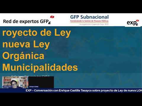 Propuesta de nueva Ley Orgánica de Municipalidades
