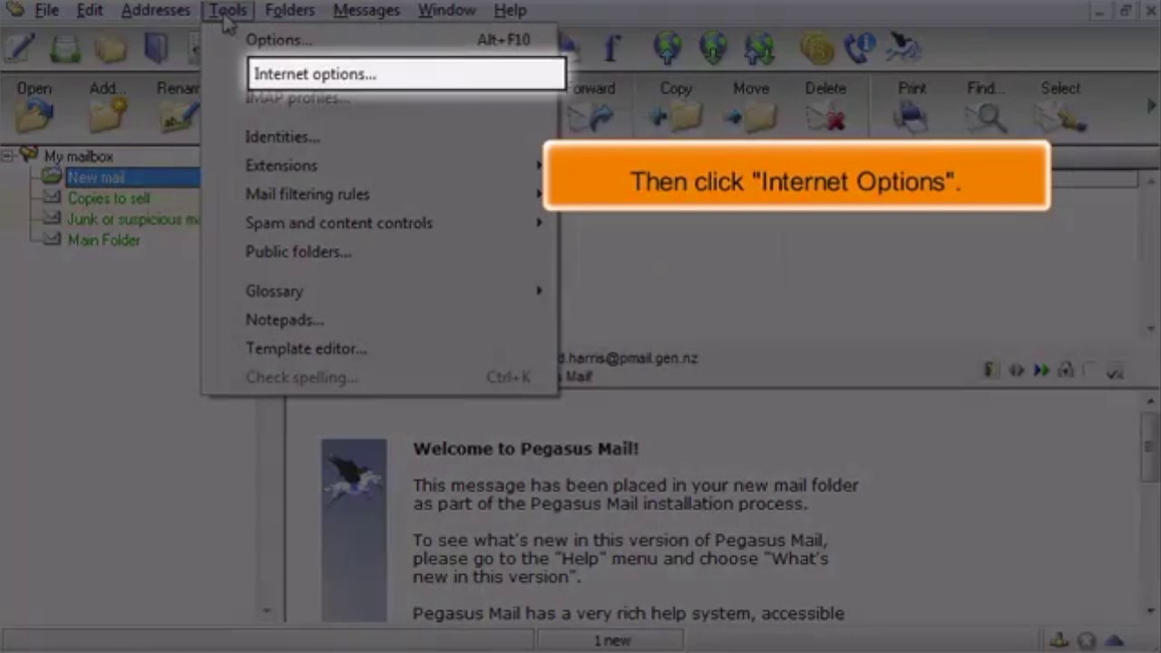 3) How to change your email password in Pegasus Mail by Gecko Websites ...
