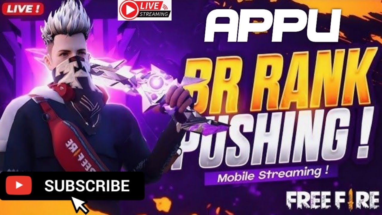 Telugu BR Rank Push #FreeFire Telugu | Appu FF Gamer | Telugu Gaming ...