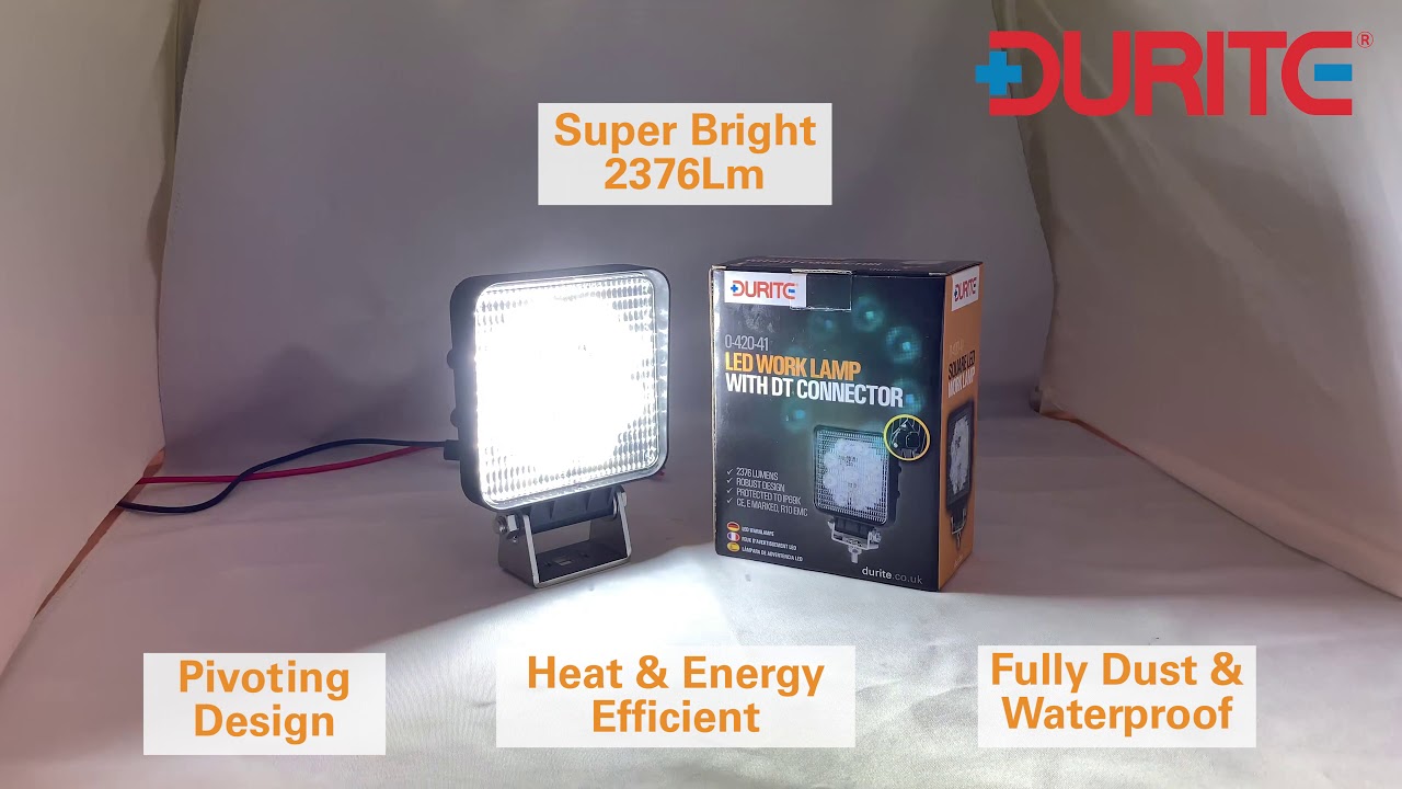 Durite - Super Bright Work Lamp With Deutsch DT Connector | 0-420-41 ...