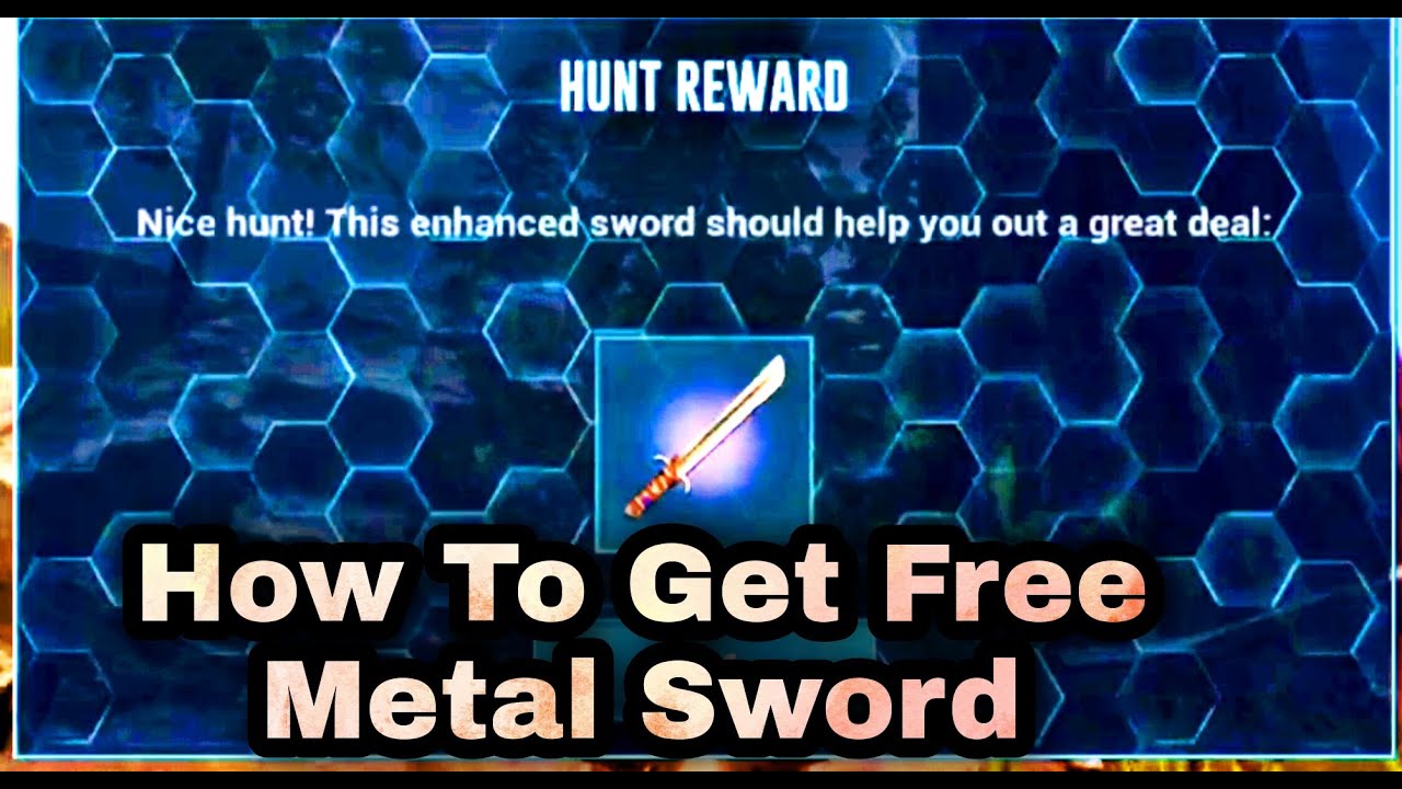 ARK EVOLVED SURVIVAL:-How To Get Free Metal SWORD/Hunt-Terror Bird ...