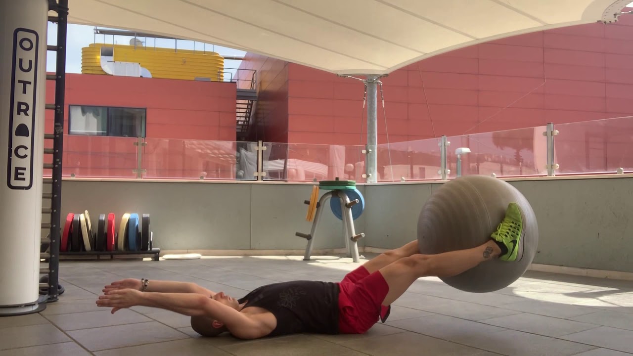 CROSS ABS CON FITBALL - YouTube