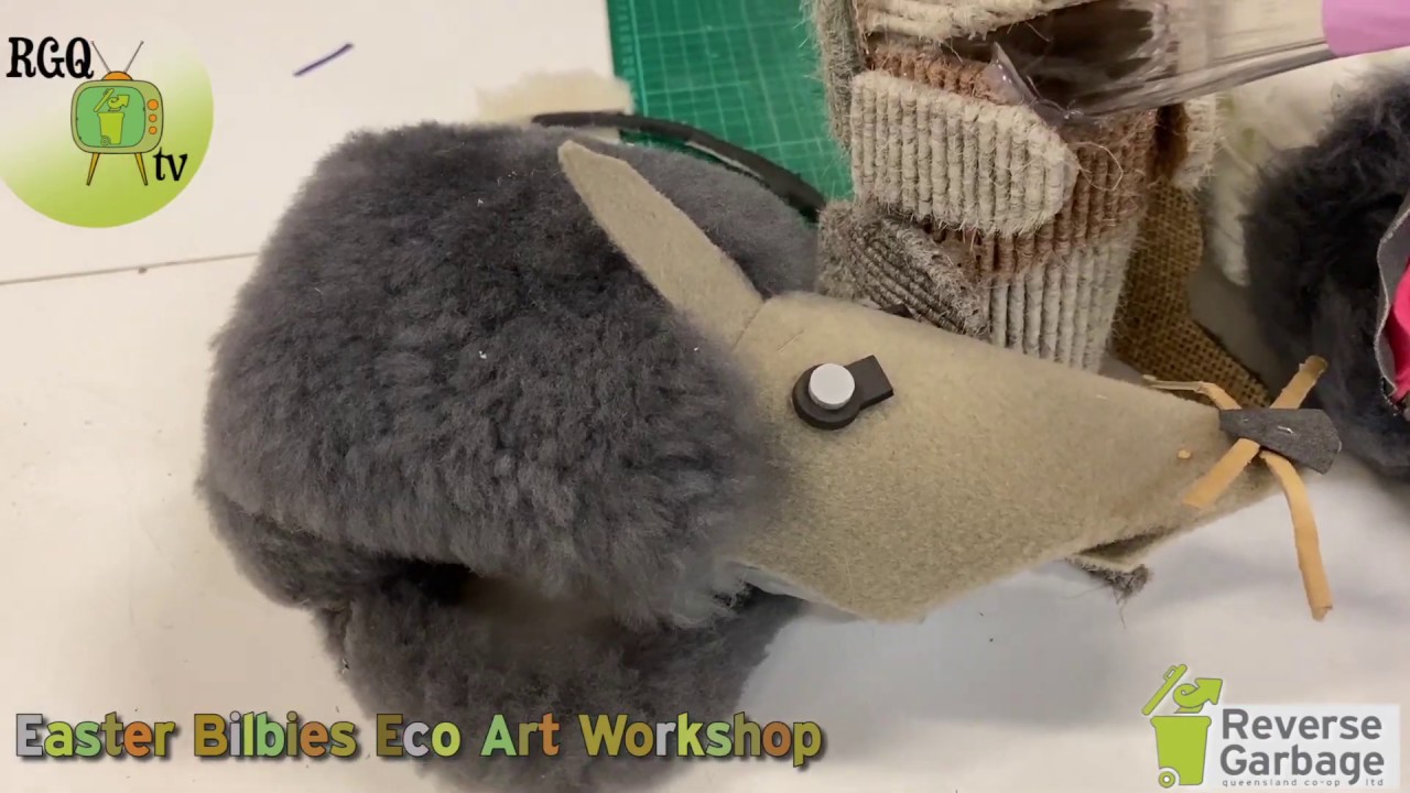 Easter Bilbies Eco Art Workshop with Reverse Garbage Queensland - YouTube