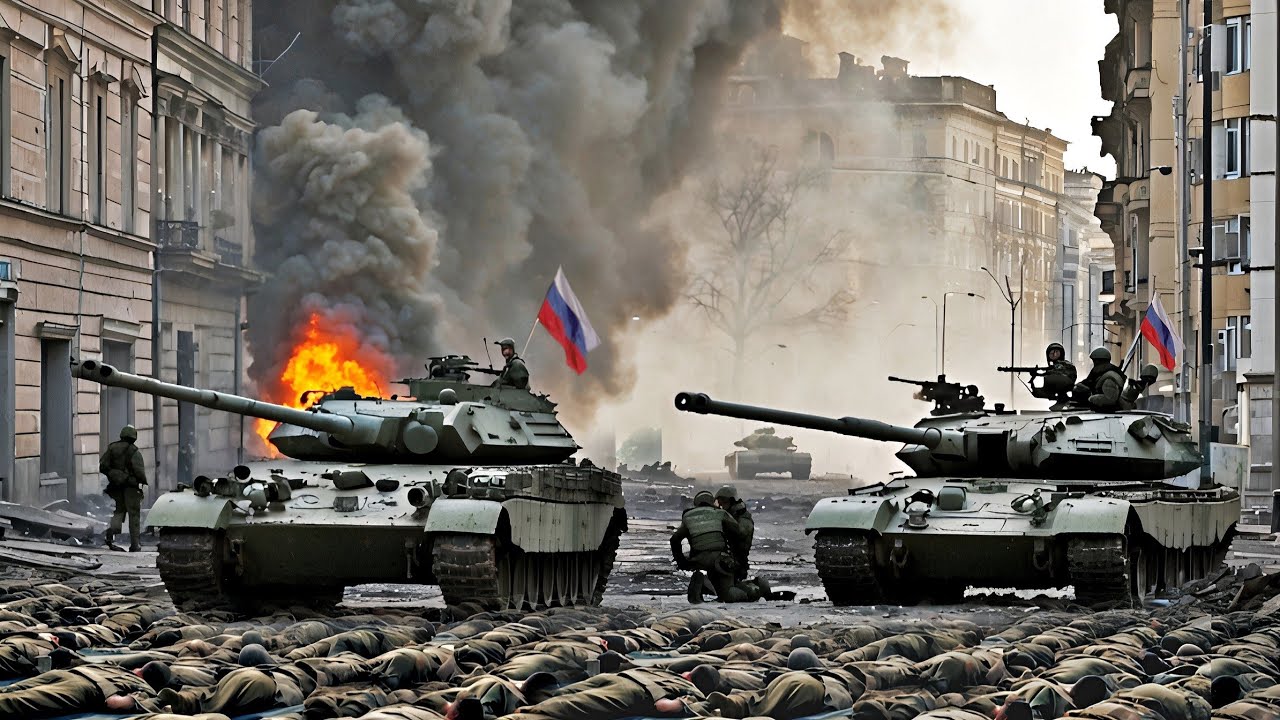 5 minutes ago! Nato's super advanced tanks destroy 400 Russian tanks on ...