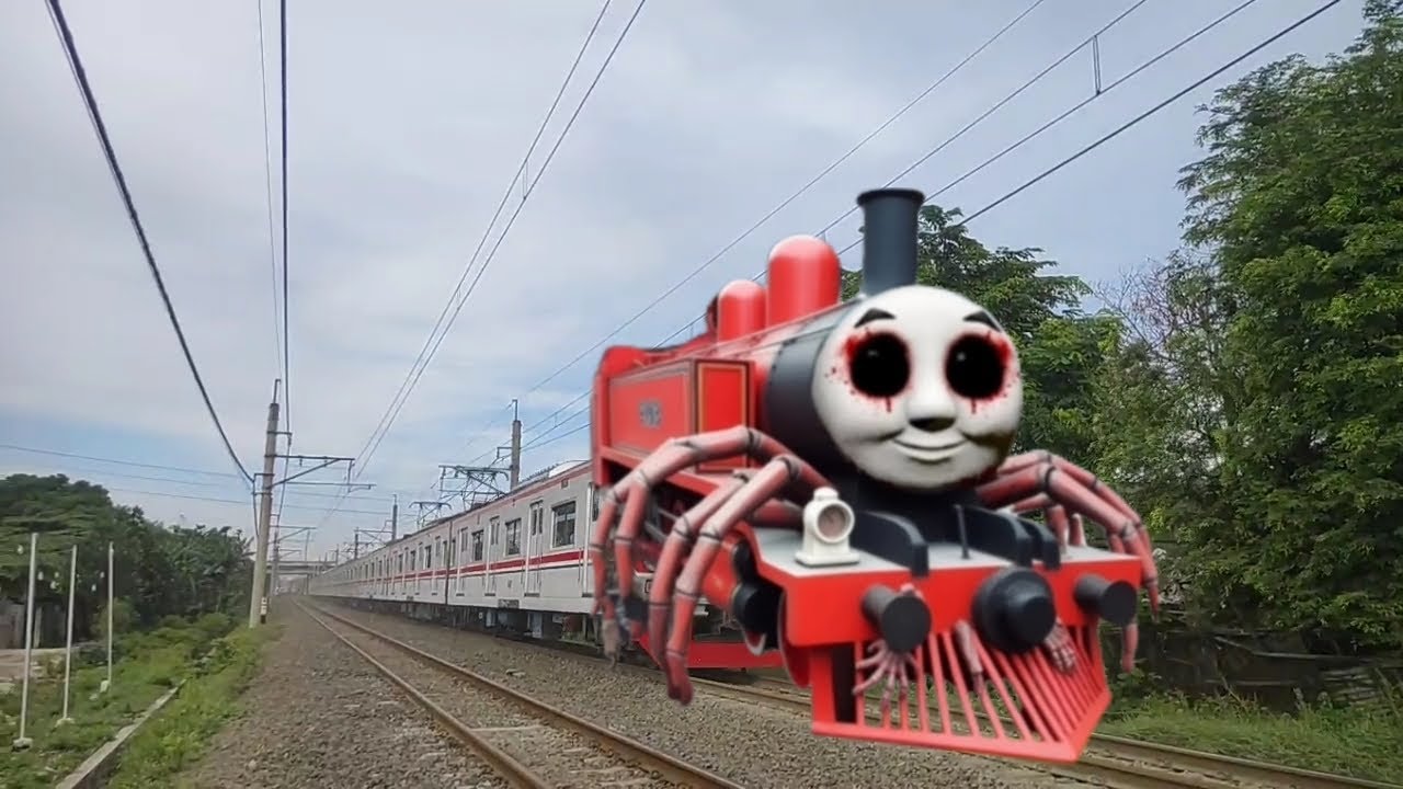 KRL COMMUTERLINE Berubah Jadi Kereta James Exe,Kikiko Exe Kuning Dan ...