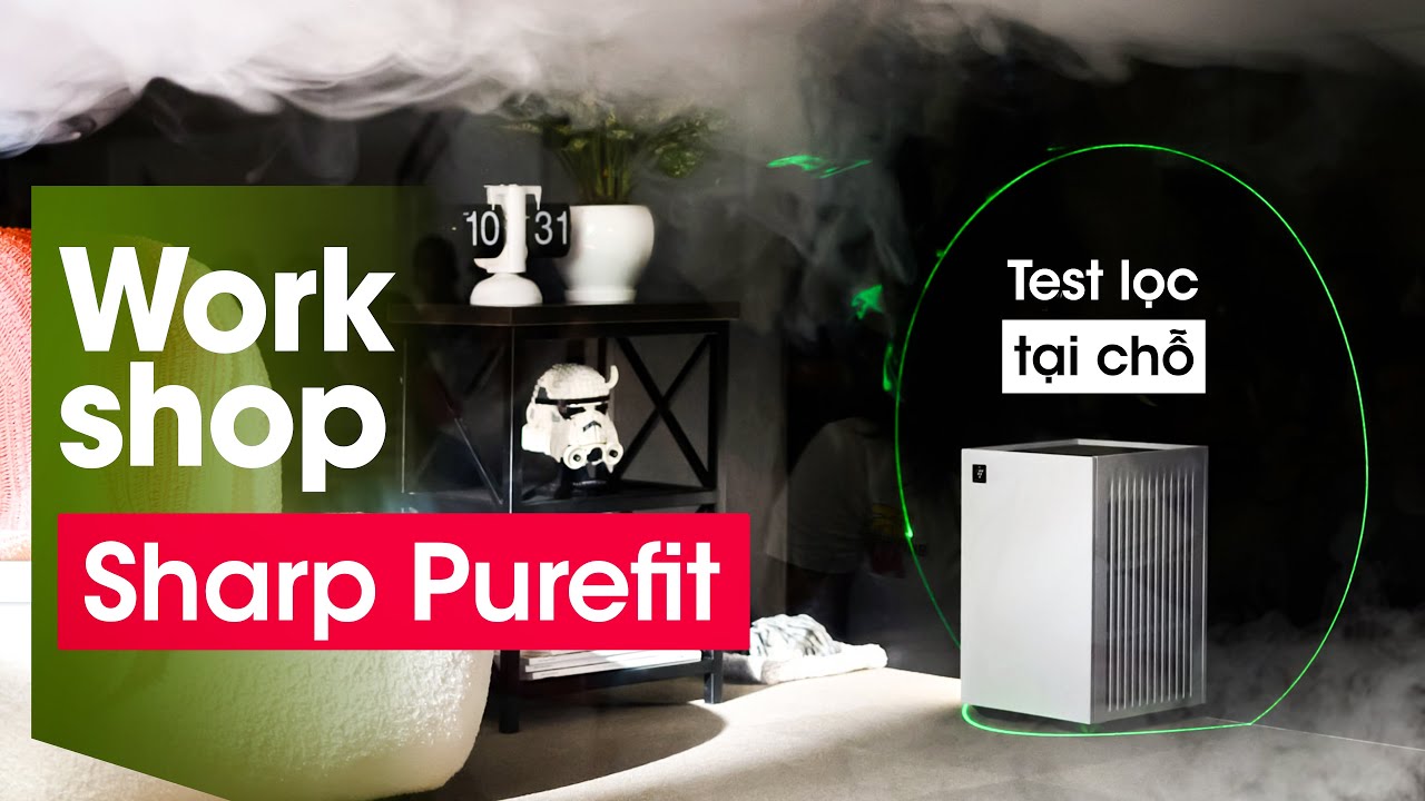 Test khả năng lọc sạch không khí của SHARP Purefit Mini mới ra mắt với ...