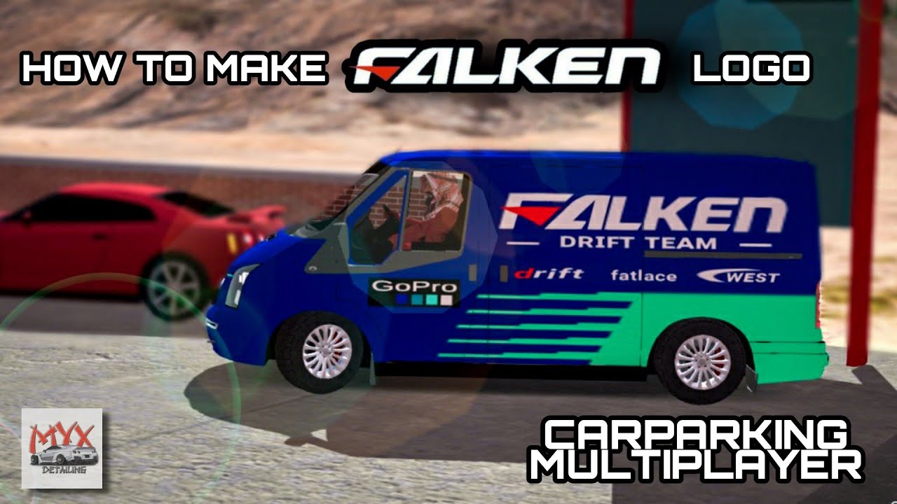 CAR PARKING MULTIPLAYER DECAL TUTORIAL - FALKEN LOGO | CAR PARKING ...