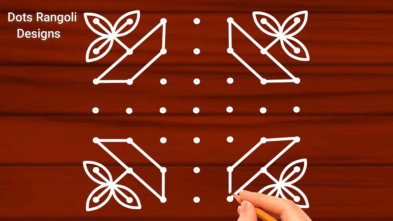 Simple Thursday rangoli designs | easy kolam | Daily muggulu rangoli ...
