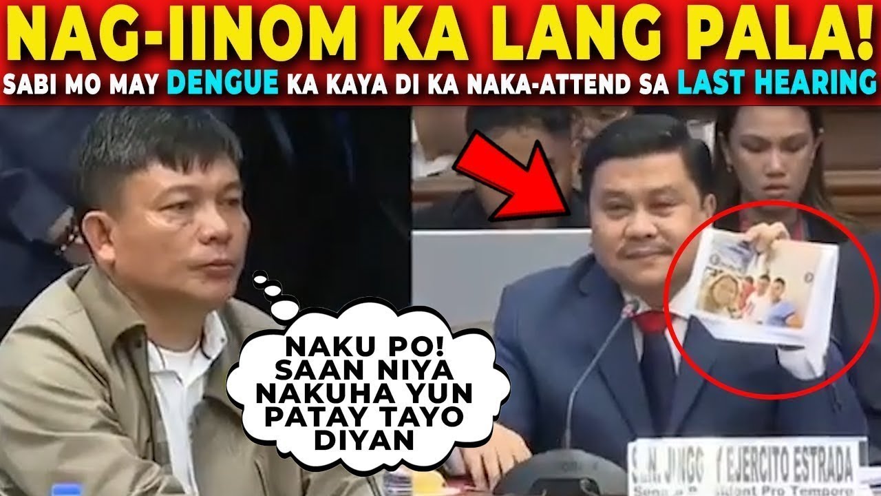 🔴 MAYOR CALUGAY NAG-INOM KA lang pala kaya DI KA NAKAPUNTA ng HEARING ...