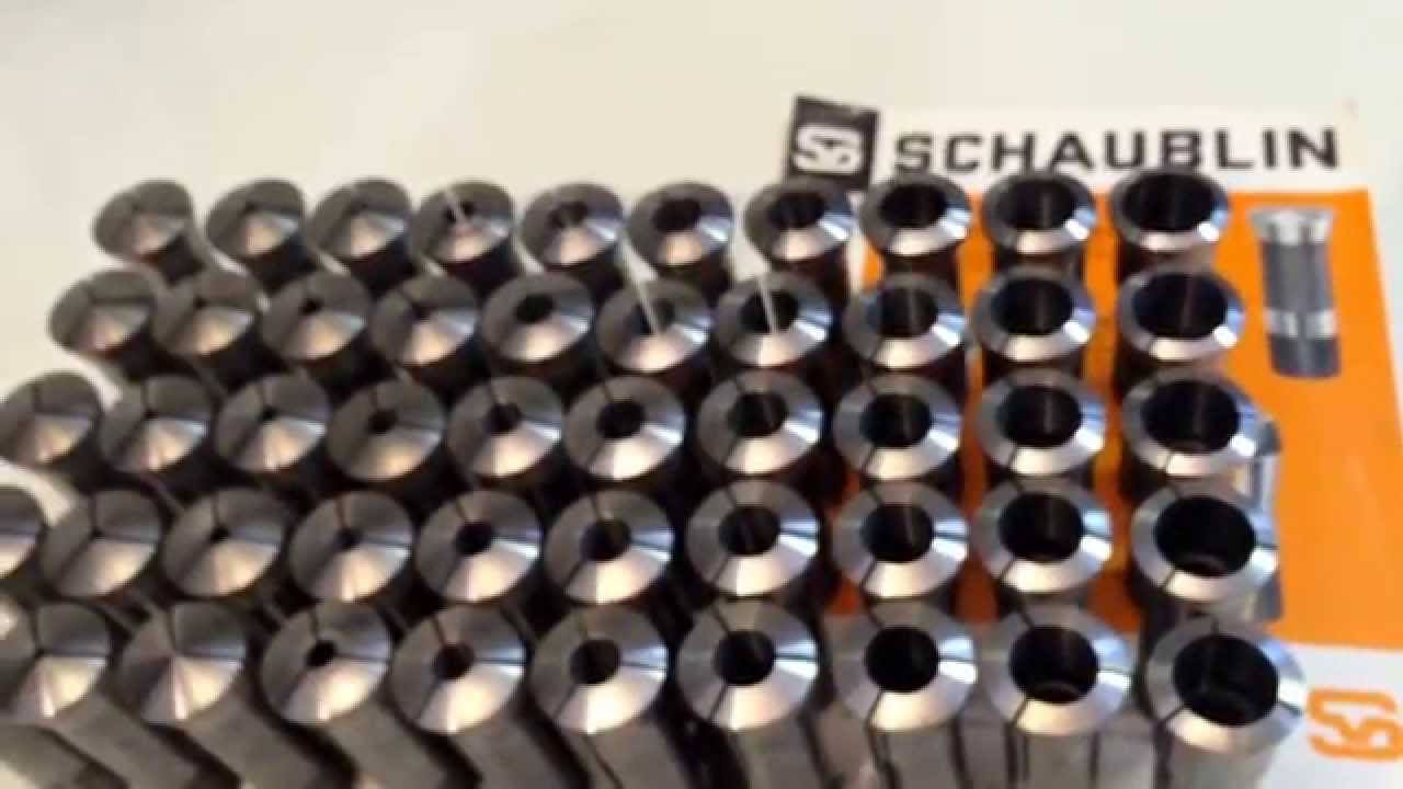 For sale: Schaublin W25 collet set, Spannzangen Satz 50x - YouTube