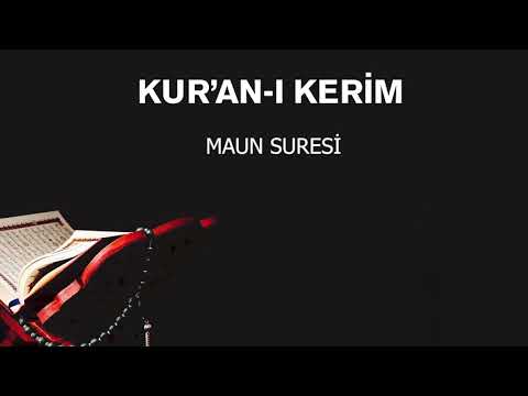 Dua ve Sureler-Maûn Suresi