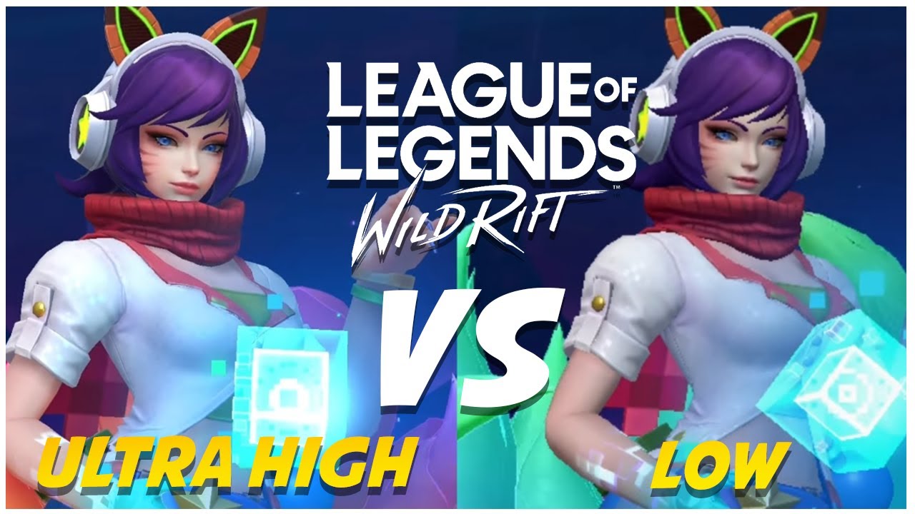 COMPARACIÓN GRÁFICA DE League of Legends WILD RIFT | ULTRA HIGH vs LOW ...