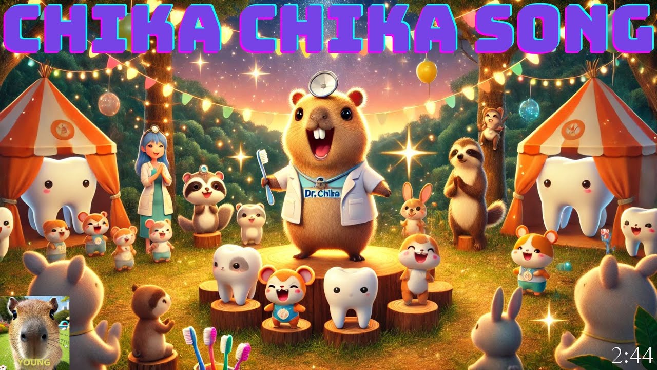 "Chika Chika Club: Sparkling Smiles with Capybara!" #animal #chika ...