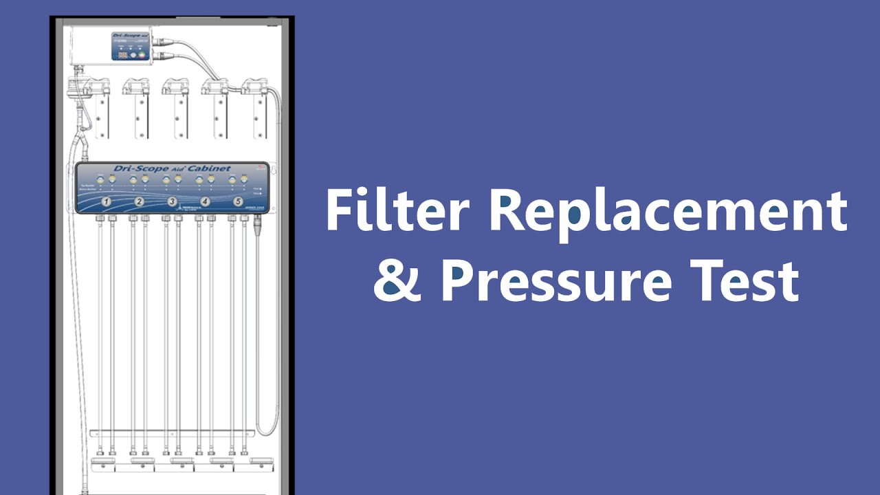 Dri-Scope Aid® Cabinet Filter Replacement & Pressure Test - YouTube
