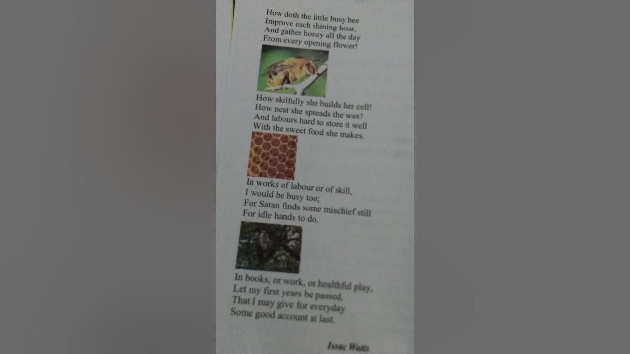 Topic (Against Idleness And Mischief) Class 4th English - YouTube