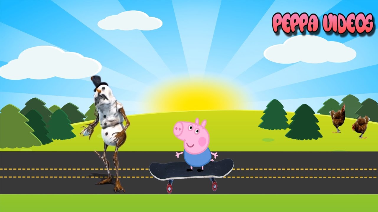 Peppa Pig - Driving Skateboard - YouTube
