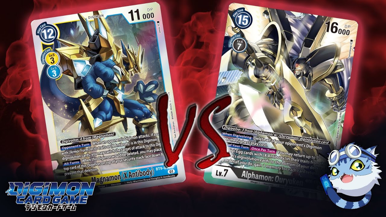 Armor X vs Alphamon - Digimon TCG BT9 In Person Match - YouTube
