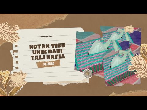 Kotak Tisu Dari Tali Rafia - YouTube