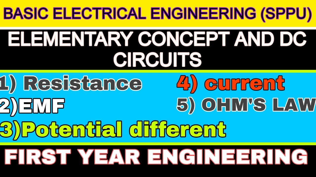 elementary concept and dc circuits | basic electrical engineering ...