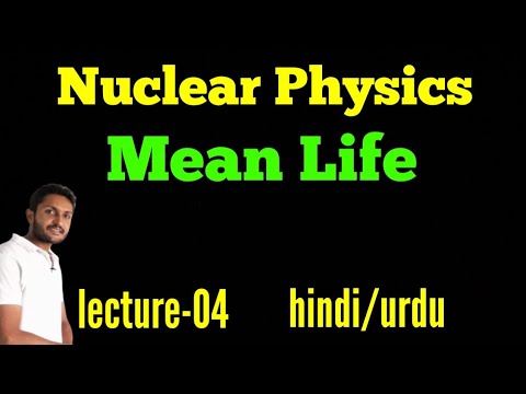 Mean life of radioactive decay। mean life derivation। mean life of ...