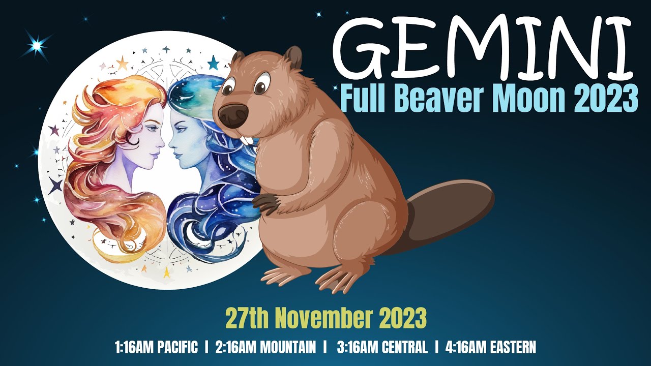Gemini Full Beaver Moon 2023 #fullmoon #fullbeavermoon #geminifullmoon ...