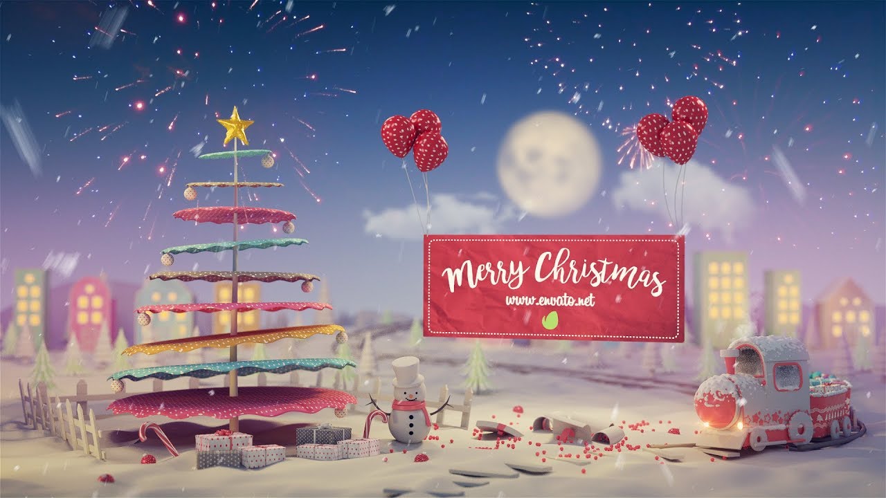 CHRISTMAS ANIMATION (After Effects Template) - YouTube