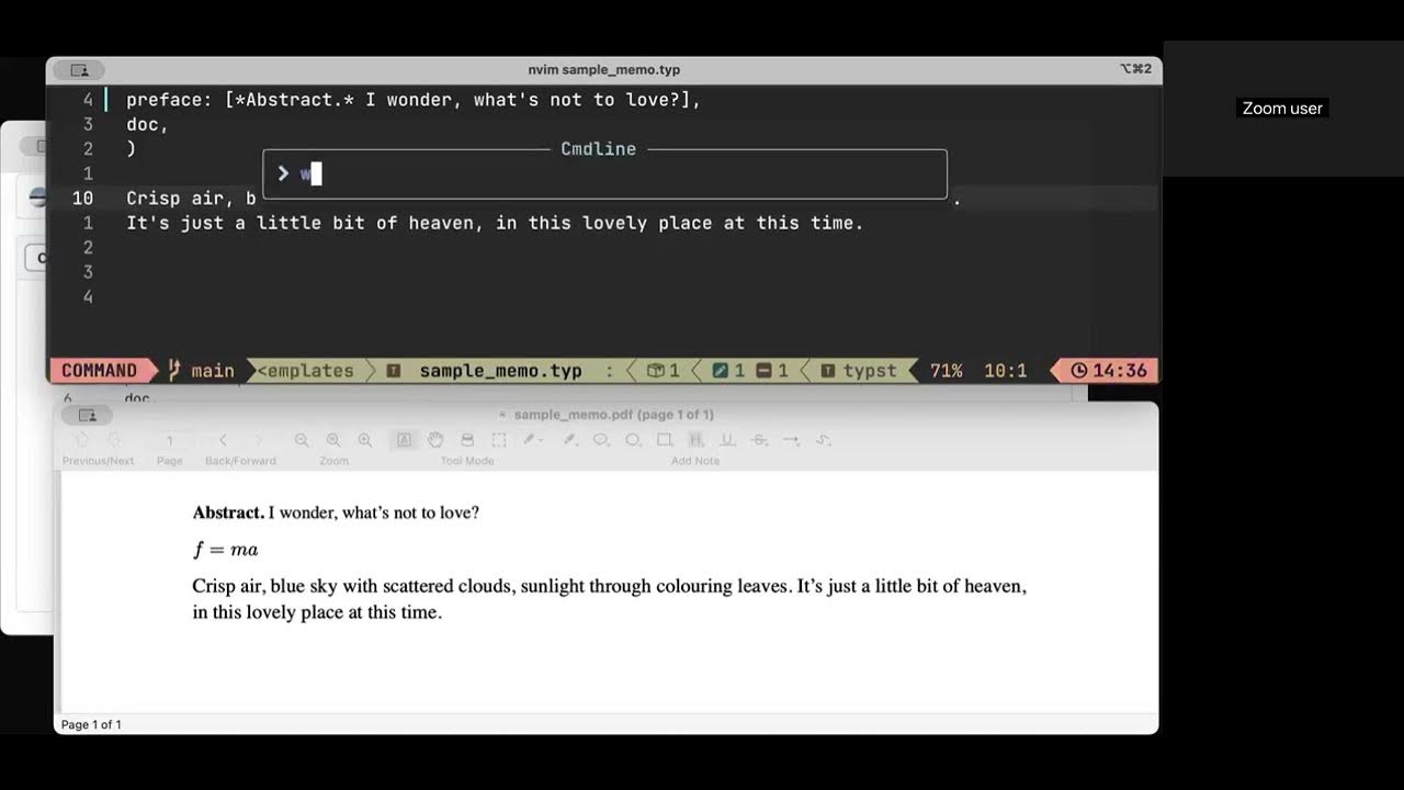 Using typst to write simple memos - YouTube