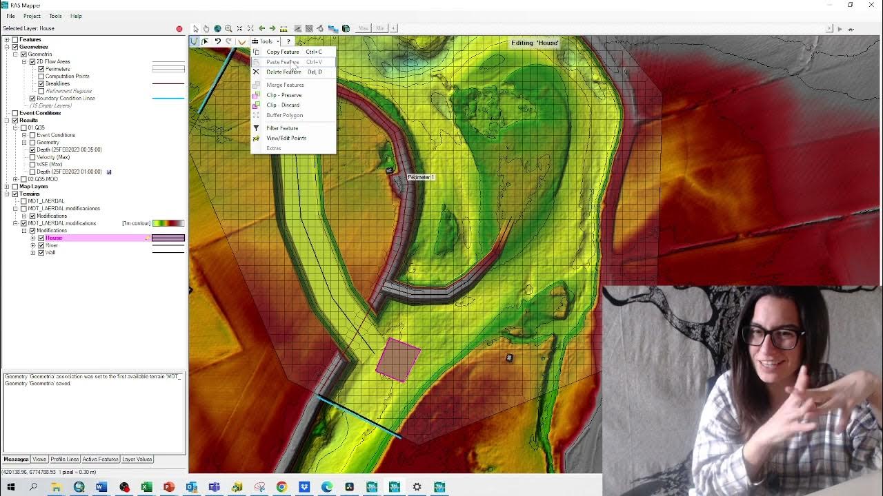 Modify terrain in Ras Mapper HEC RAS 2D - YouTube