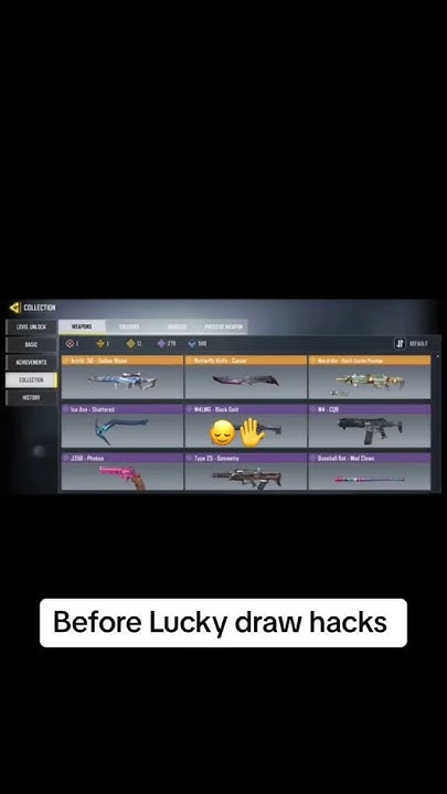 BEFORE AND AFTER USING THE LUCKY DRAW HACK APK #codm - YouTube