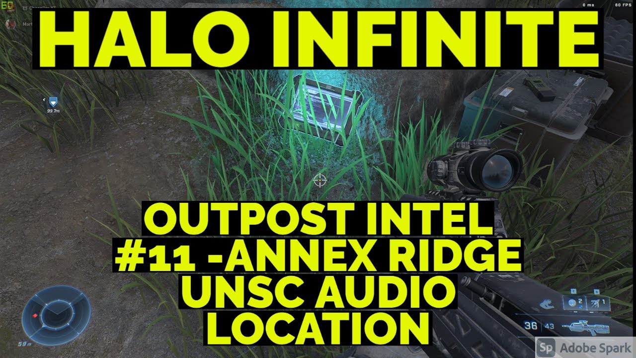 OUTPOST INTEL #11 - ANNEX RIDGE UNSC AUDIO LOCATION | HALO INFINITE ...