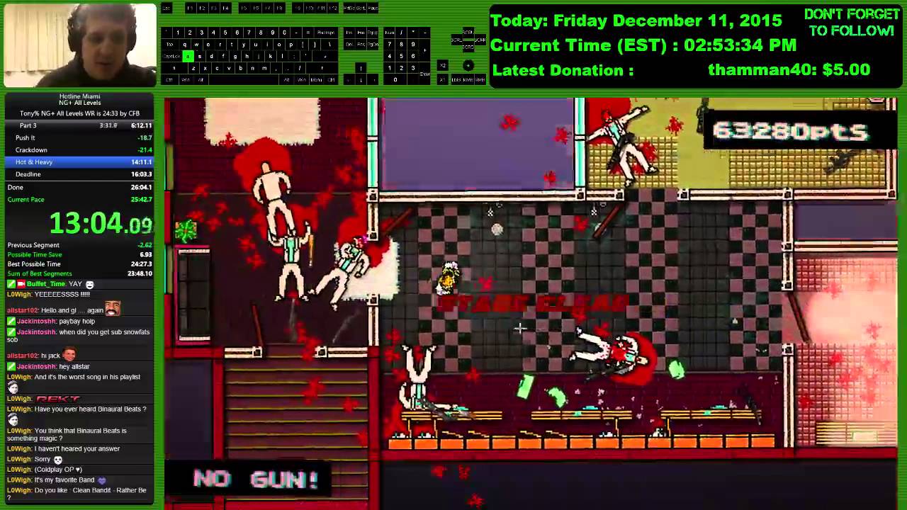 Hotline Miami NG+ All Levels Speedrun (25:38) - YouTube