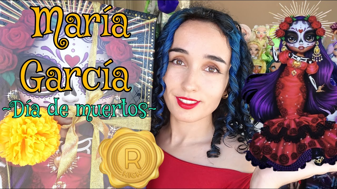 María García 💀🏵 Día de muerto 🌈🏫 Rainbow High Collector | UNBOXING ...