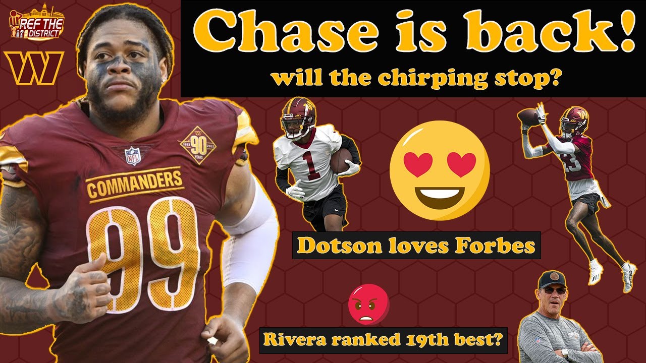Chase Young is back! Dotson praises Forbes. Coach Rivera ranked 19th ...