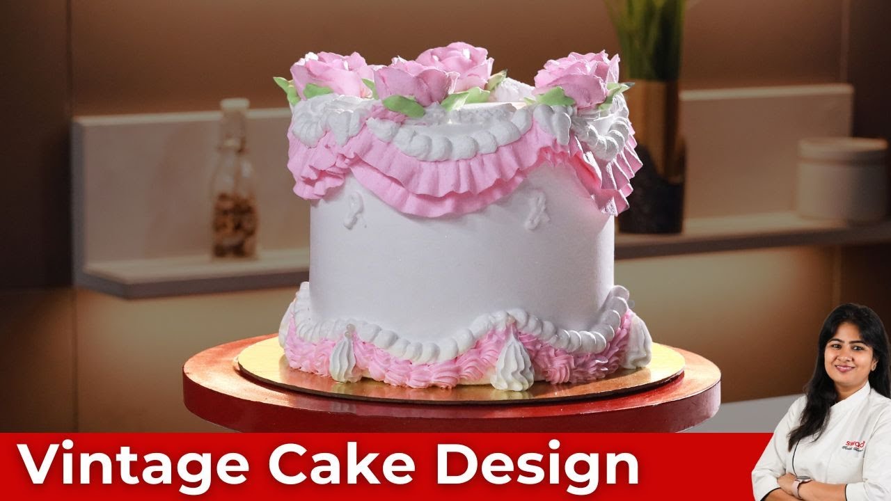 Vintage theme cake design | Theme cake decoration | Trendy cake design ...
