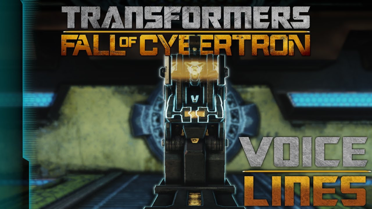 Transformers: Fall of Cybertron - Teletraan Voice Lines - YouTube