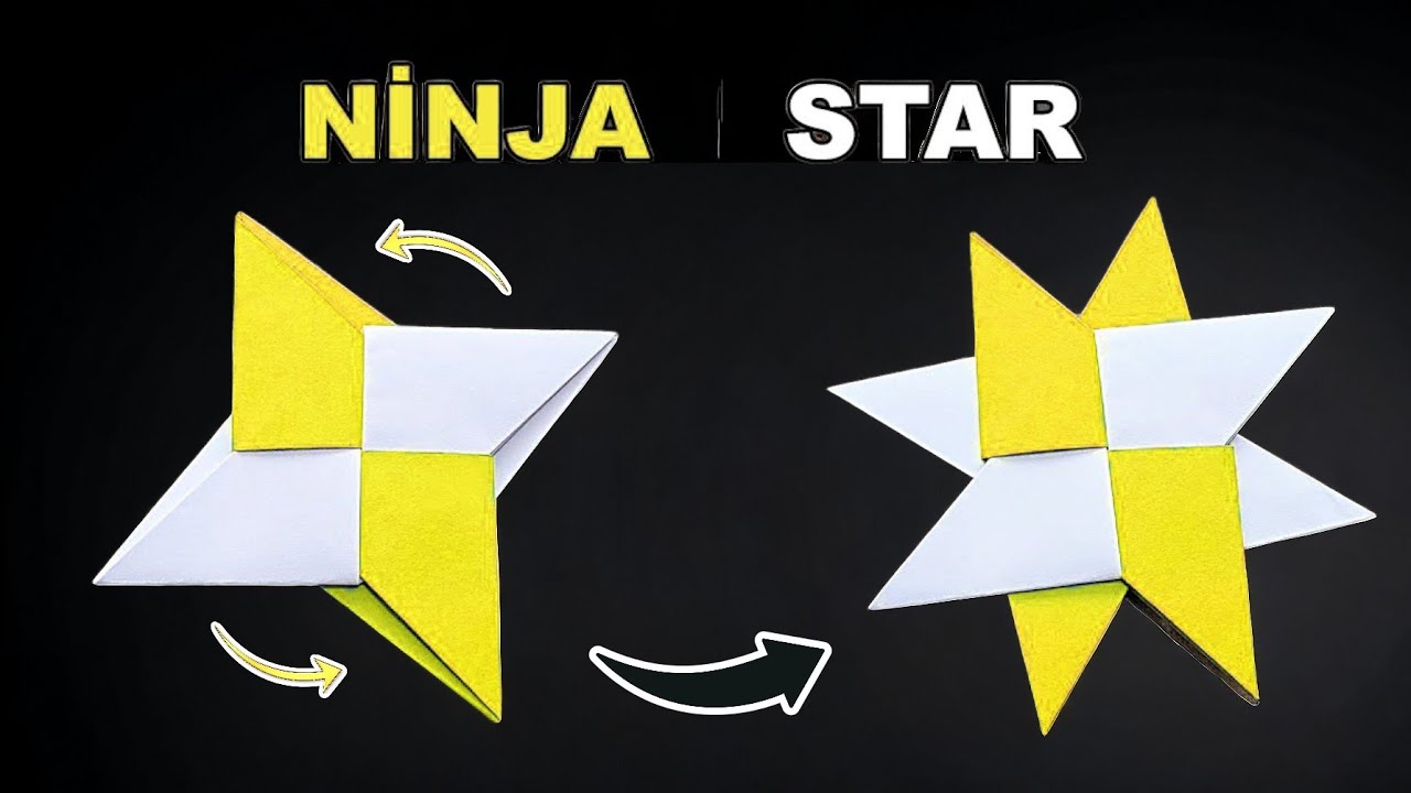 How To Make Origami Transforming Ninja Star | Origami Ninja Weapons ...