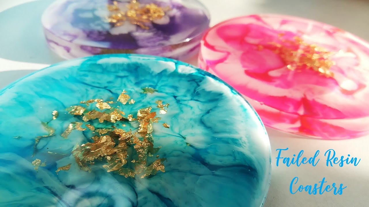 [ RESIN FAILS] My Failed Resin Coasters | RESIN CRAFTS 101 | Beginner ...